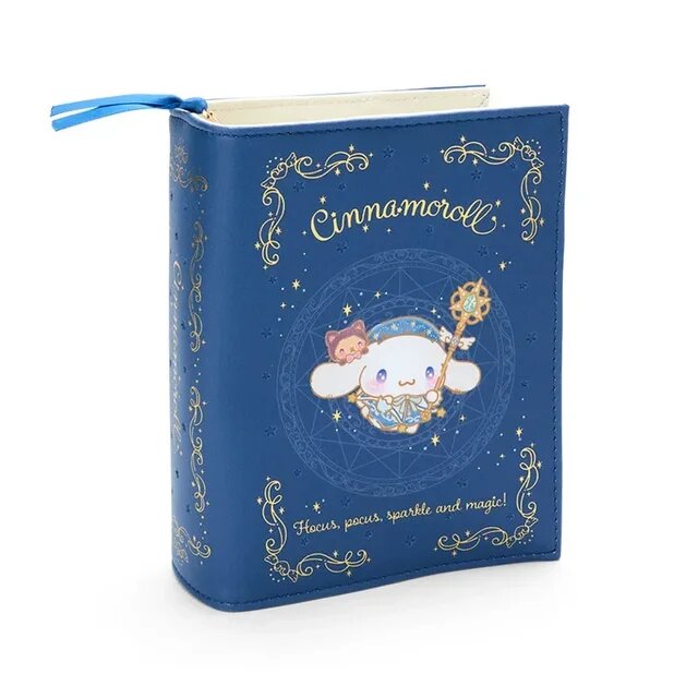 2025 Hello Kitty MyMelody Kuromi, мультяшная милая волшебная косметичка в форме книги, сумка для хранения вещей для девочек, подарок на день рождения