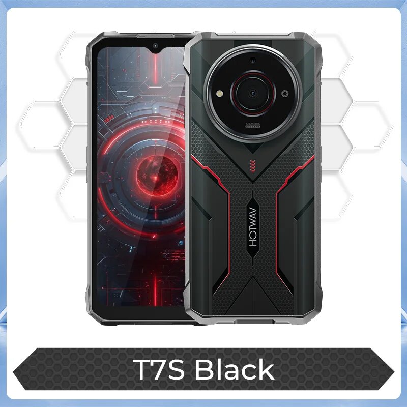 HOTWAV T7S Ультратонкий защищенный смартфон 6,52' HD 4 ГБ ОЗУ 128 ГБ ПЗУ 6280 мАч 21 МП