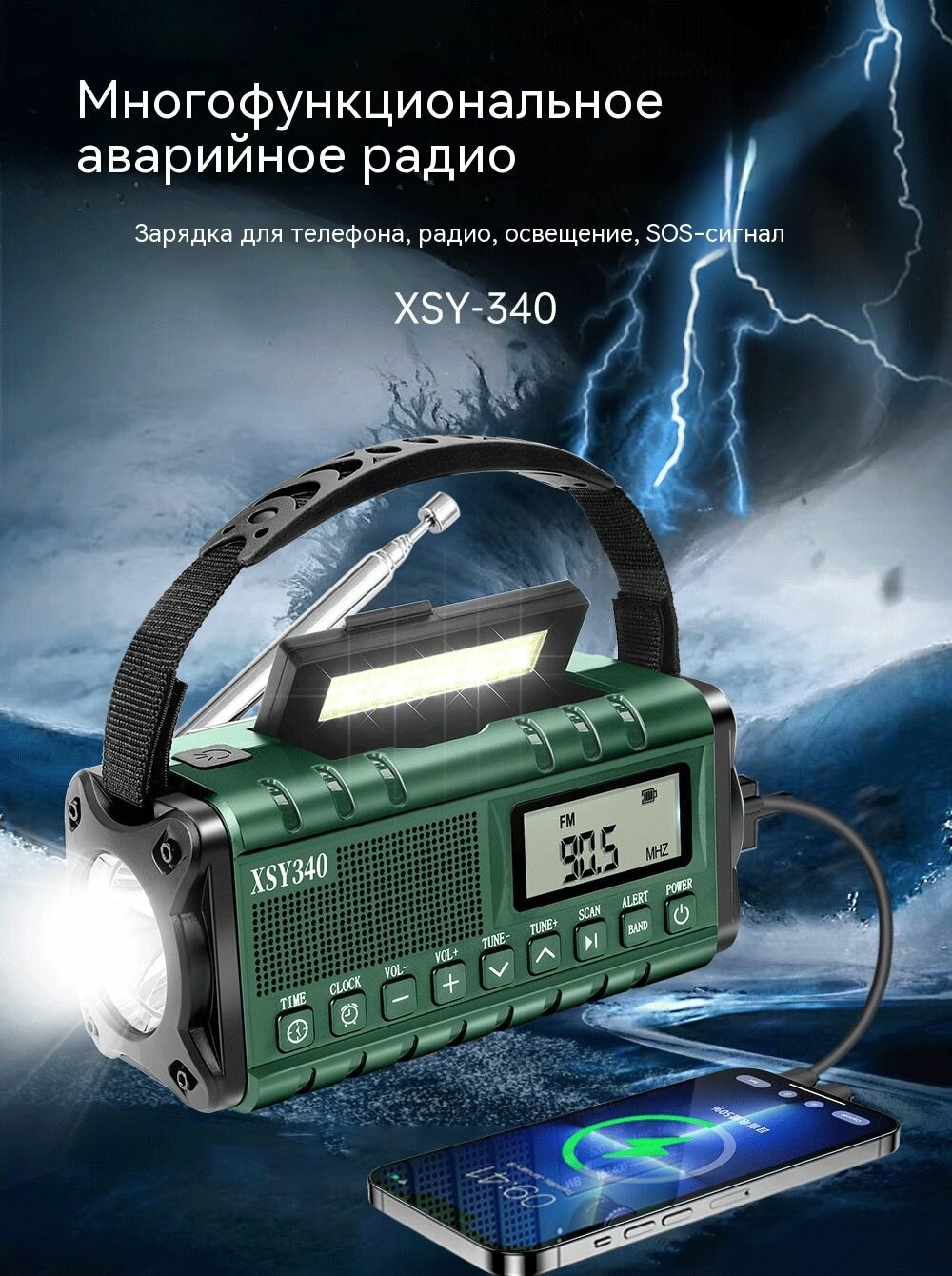 Многофункциональный аварийный радиоприемник