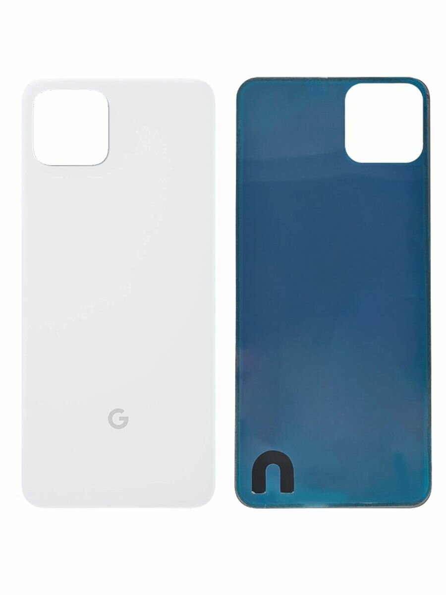 Задняя крышка для смартфона Google Pixel 4 XL белая без стекла камеры (Clearly White)