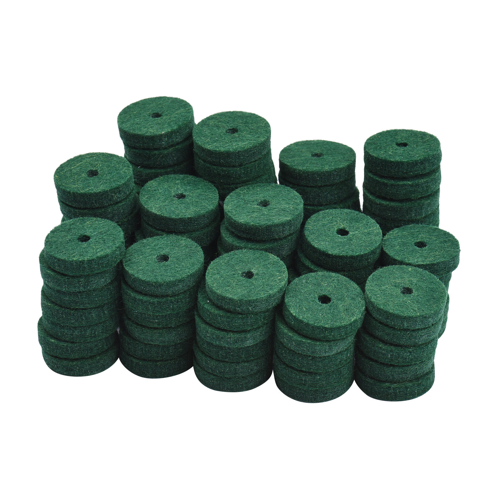 90pcs Прокладка из фетра для настройки пианино Чистый шерстяной фетр Пад Прокладка для балансовой рельсы пианино Пад для уменьшения шума Акссессуар для регулировки и ремонта пианино Зеленый 22мм * 5.2мм