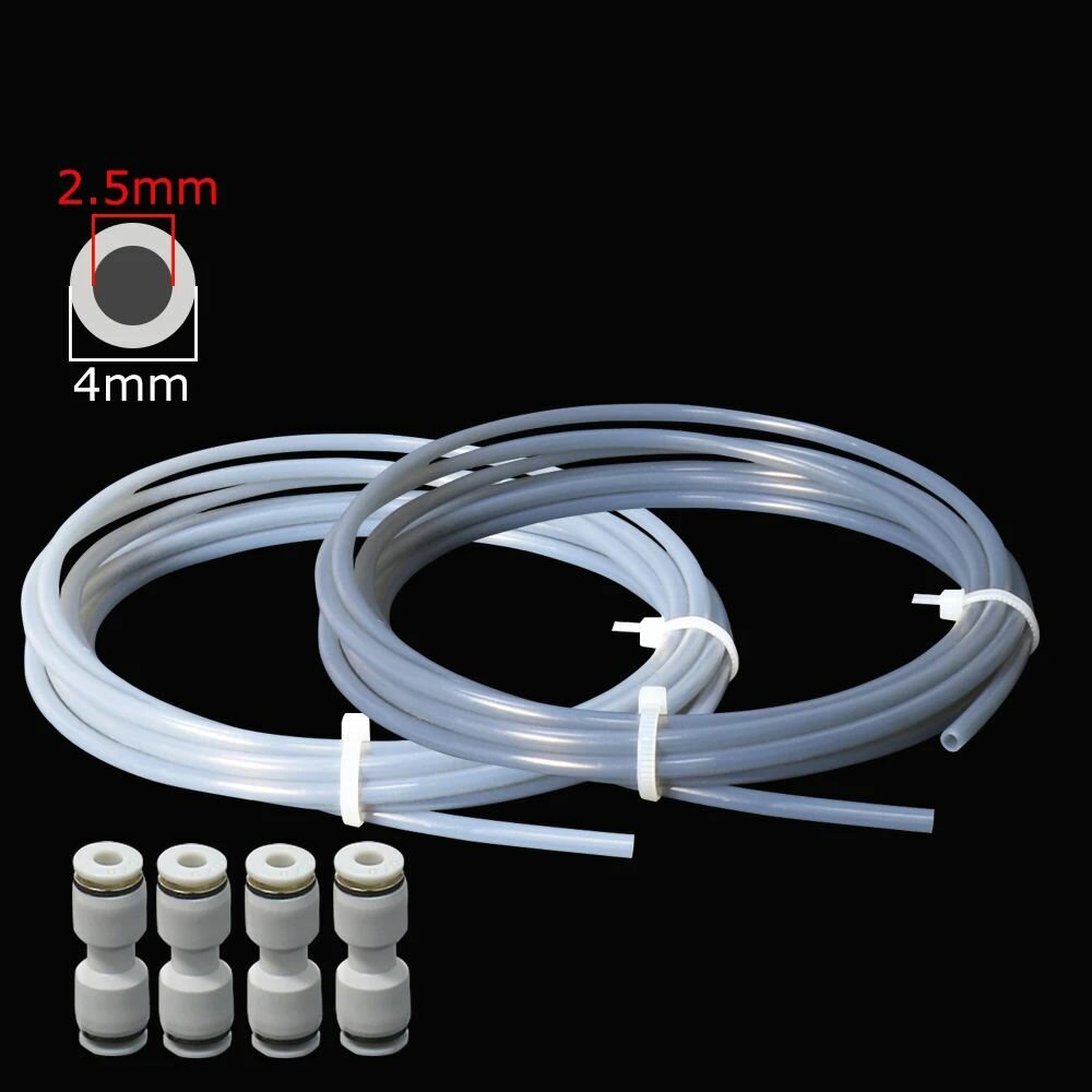 Для Bambu Lab PTFE Tube 2 5mm 4mm P1S P1P AMS A1 Mini 3D Printer Teflonto Pipe X1C Bambulab PTFE Connector White Grey AMS LITE