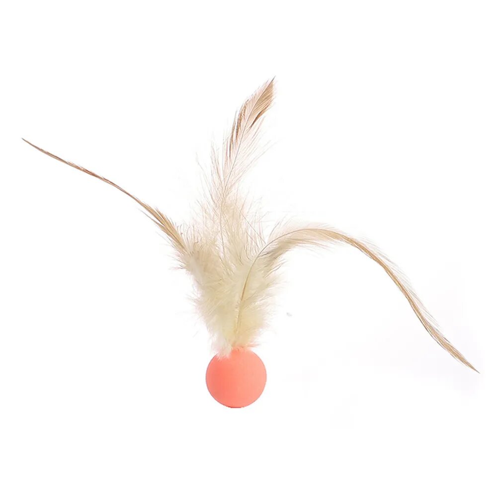 Куриное перо резиновый надувной мяч кошка игрушка