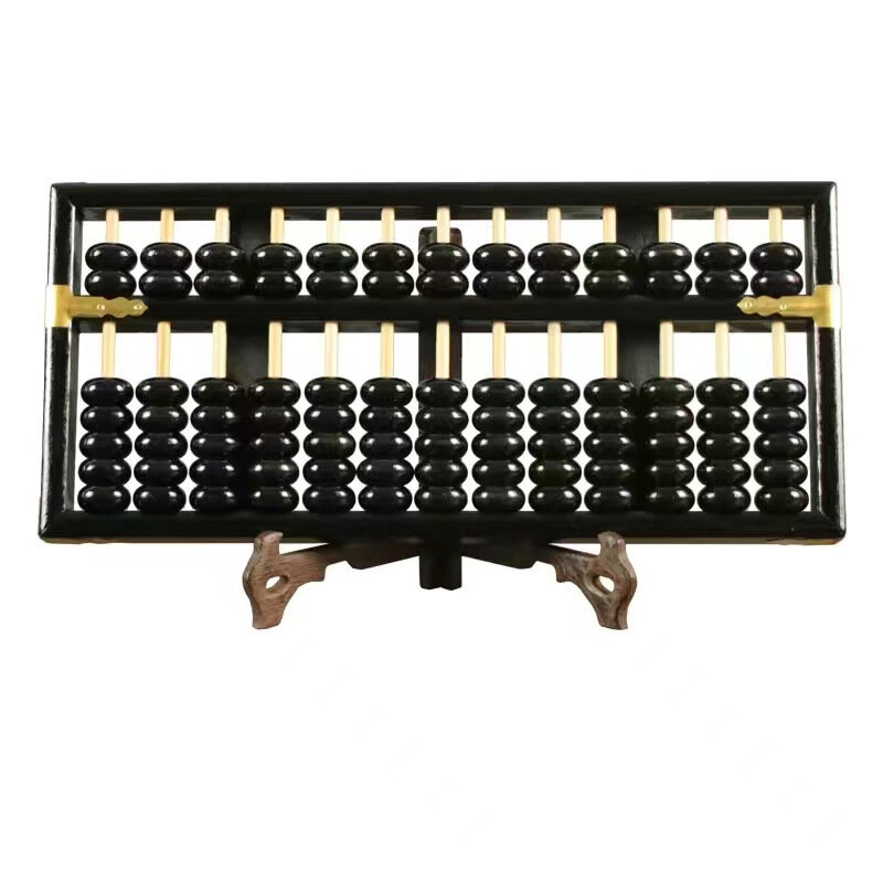 13-позиционный большой абак из массива дерева, традиционный абак, ретро абак с бусинами, абак для умственного счета, ремесленное произведение искусства, абак из массива дерева, подарок