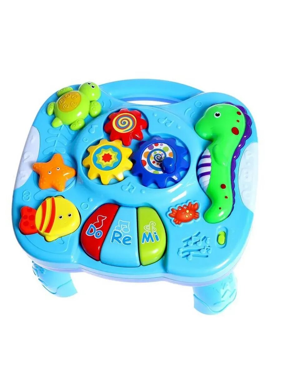 Детский развивающий столик с эффектами «Морское приключение»