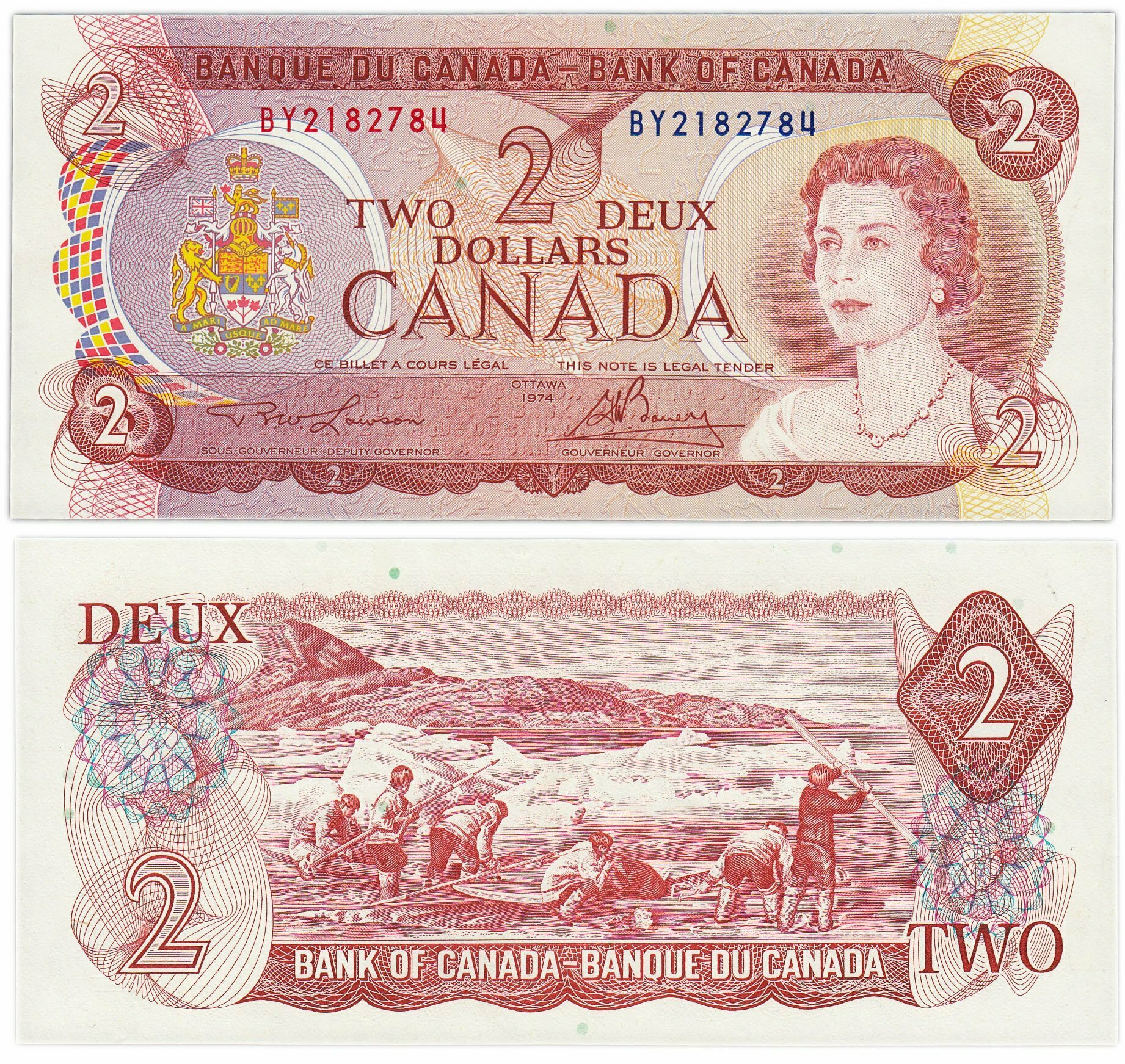 Канада 2 доллара 1974 года P-86a