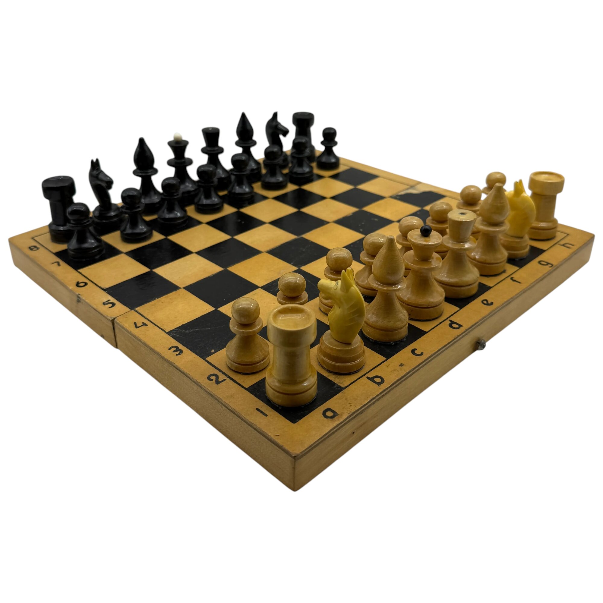 Шахматы с деревянной доской 29*29 см, дерево, 1980-1990 гг, СССР