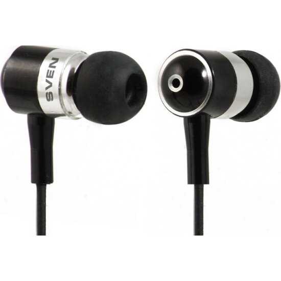 Наушники Sven E-10 BK (L-образный разъём, алюминий) (SV-020996)