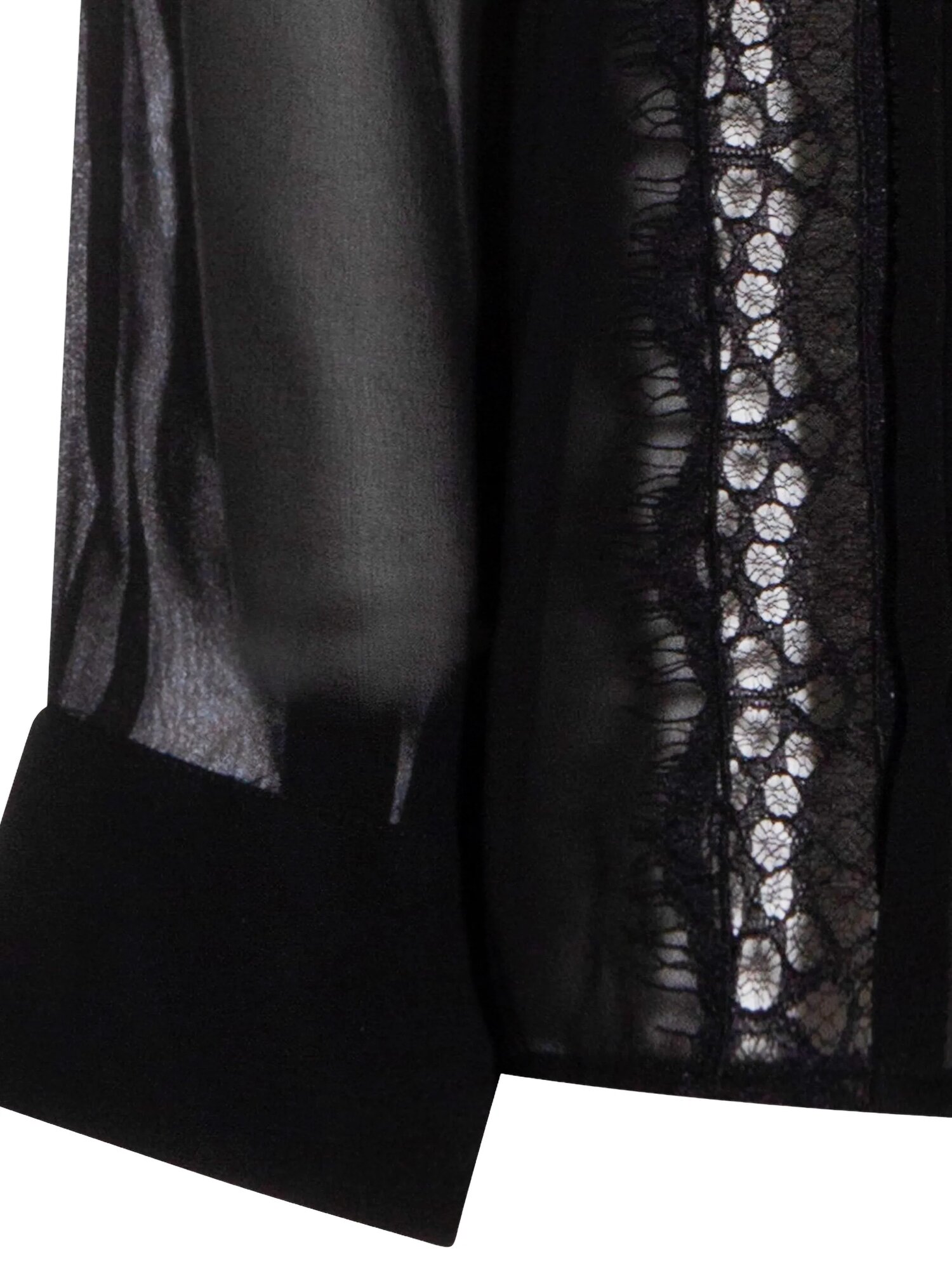 Блуза Roberto Cavalli Lace-panel blouse, размер 44, черный — фото 1