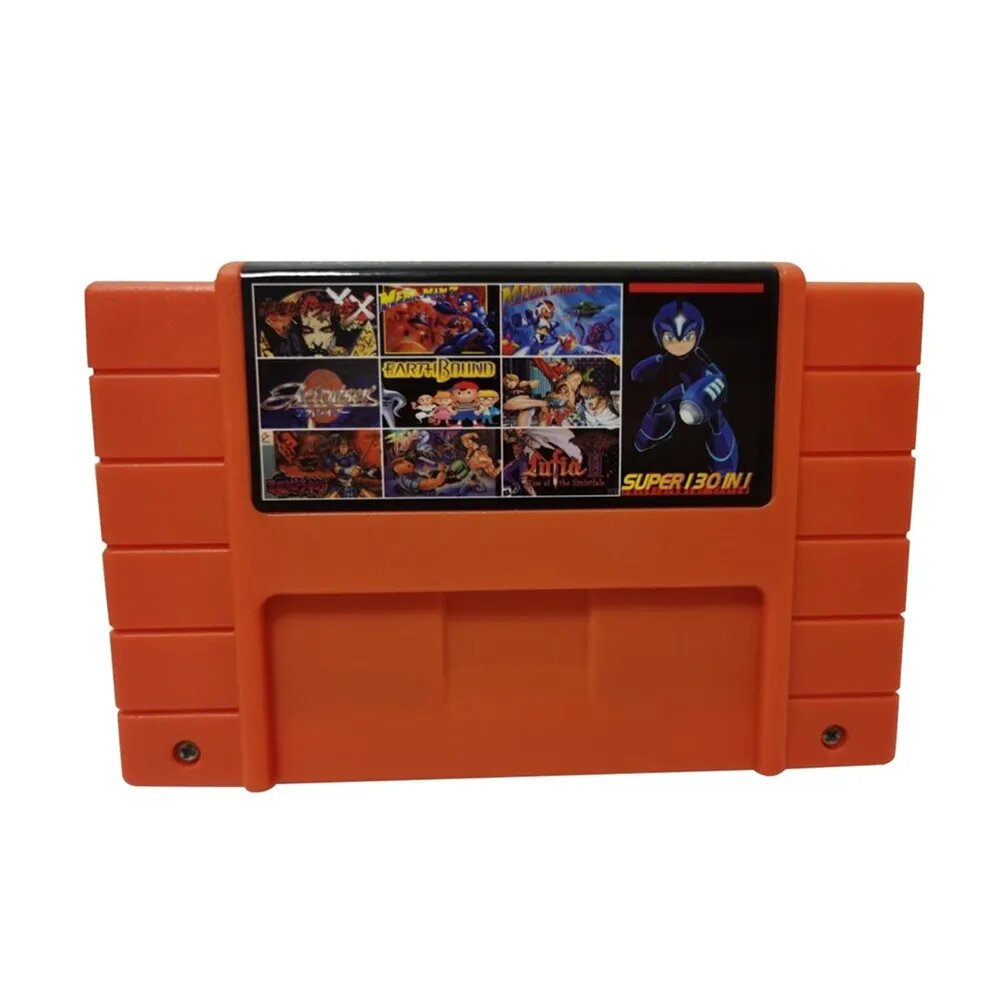 Запчасть для игровой приставки SNES Super 130 in 1, ABS пластик, оранжевый
