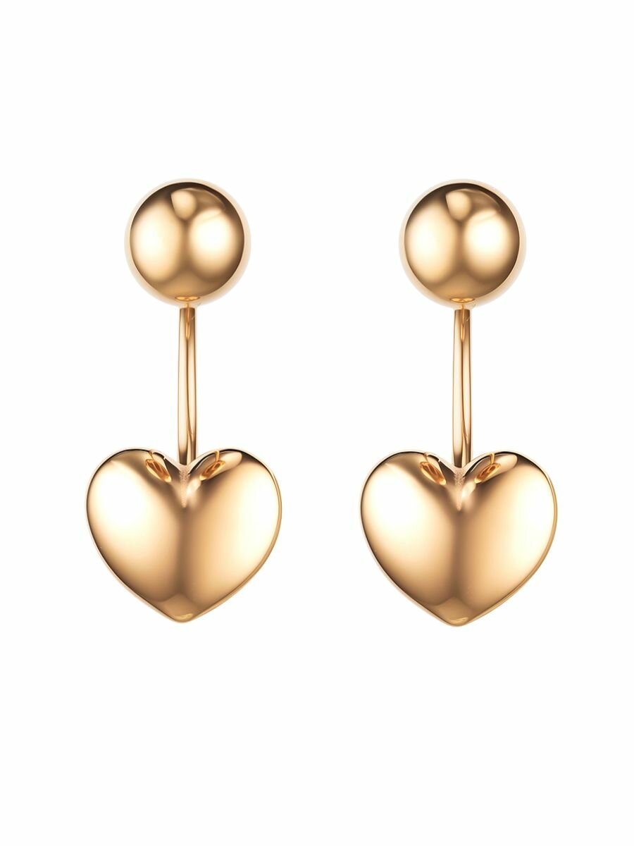 Серьги, красное золото, 585 проба