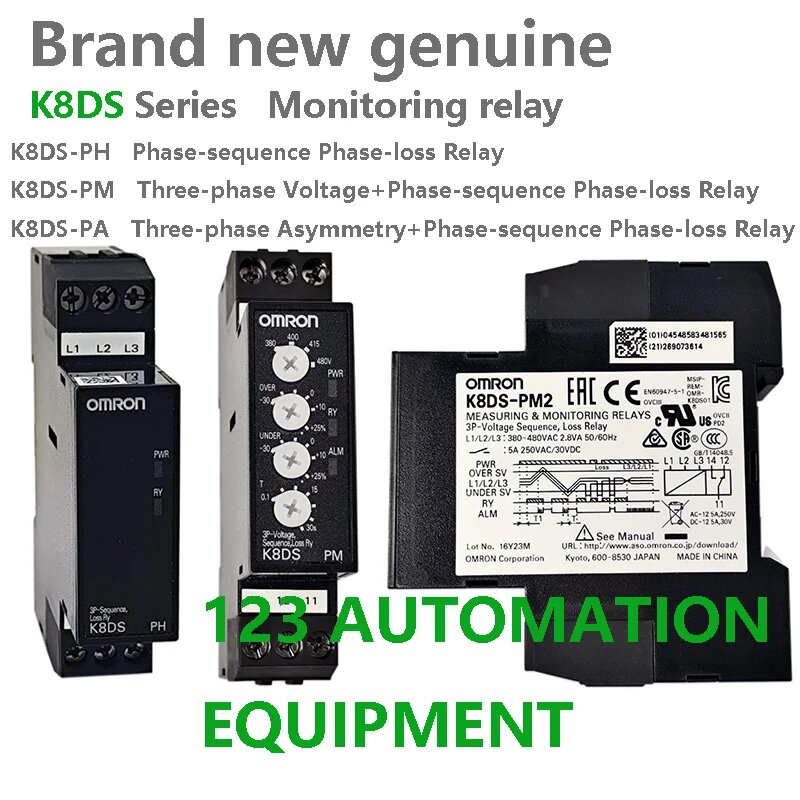 Реле контроля фазовой последовательности Omron K8DS-PA2 PM2 PM1 PH1 PH1-001 K8DS-PH1