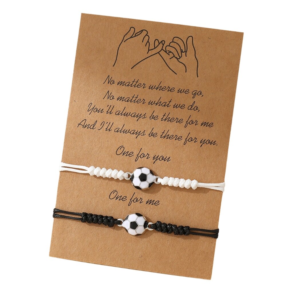 Уникальные плетеные браслеты на футбольную тематику для любителей футбола Дружбы и единства