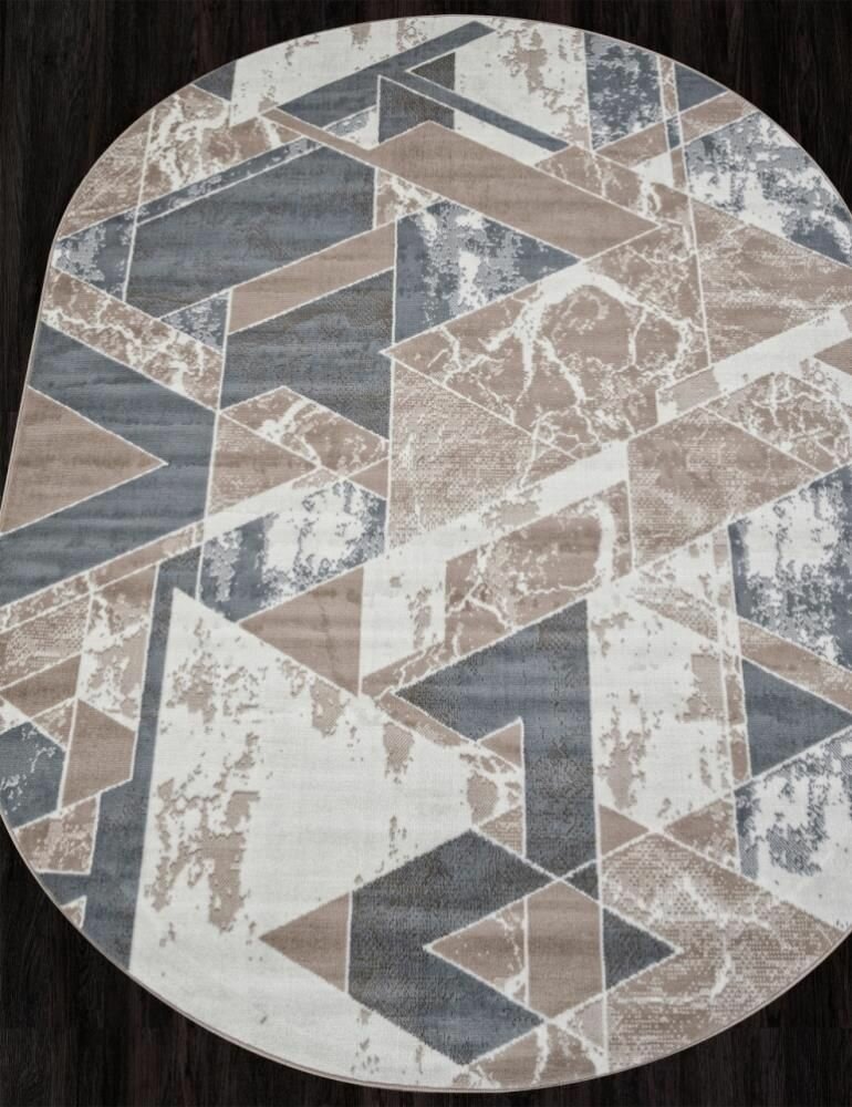 Ковер Sierra MS F354 цвет Голубой; Бежевый 1 м на 2 м