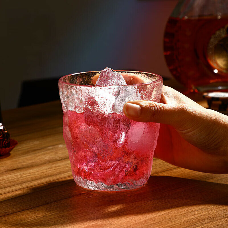 Fuguang Glacier Glass Cup, Water Cup for Women, Summer Home Use, Beverage Coffee Cup, Beer Mug, Cold Water Cup