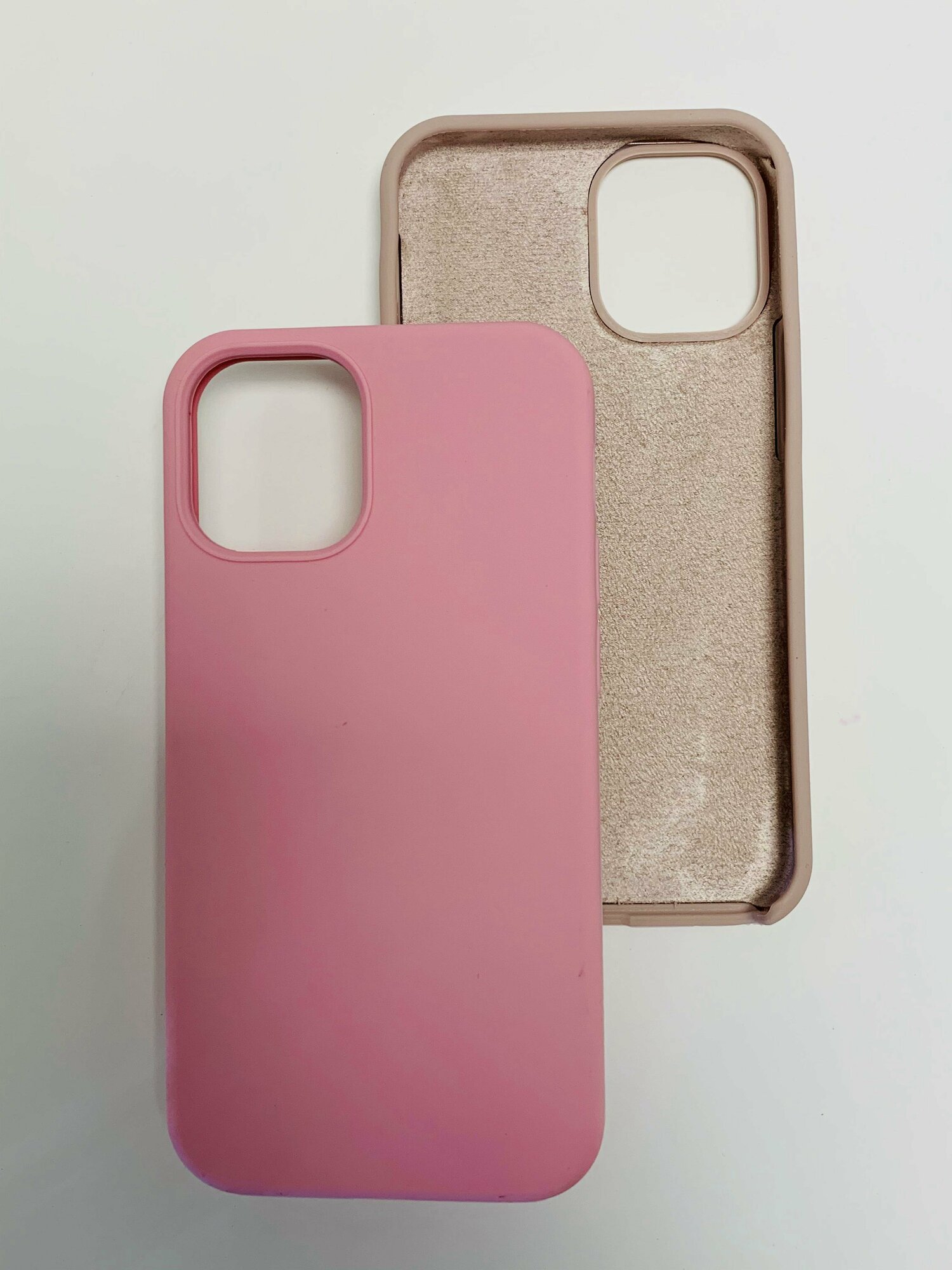 Чехол Aiwo "Soft Touch", силикон, для iPhone 12, 12 Pro, розовый