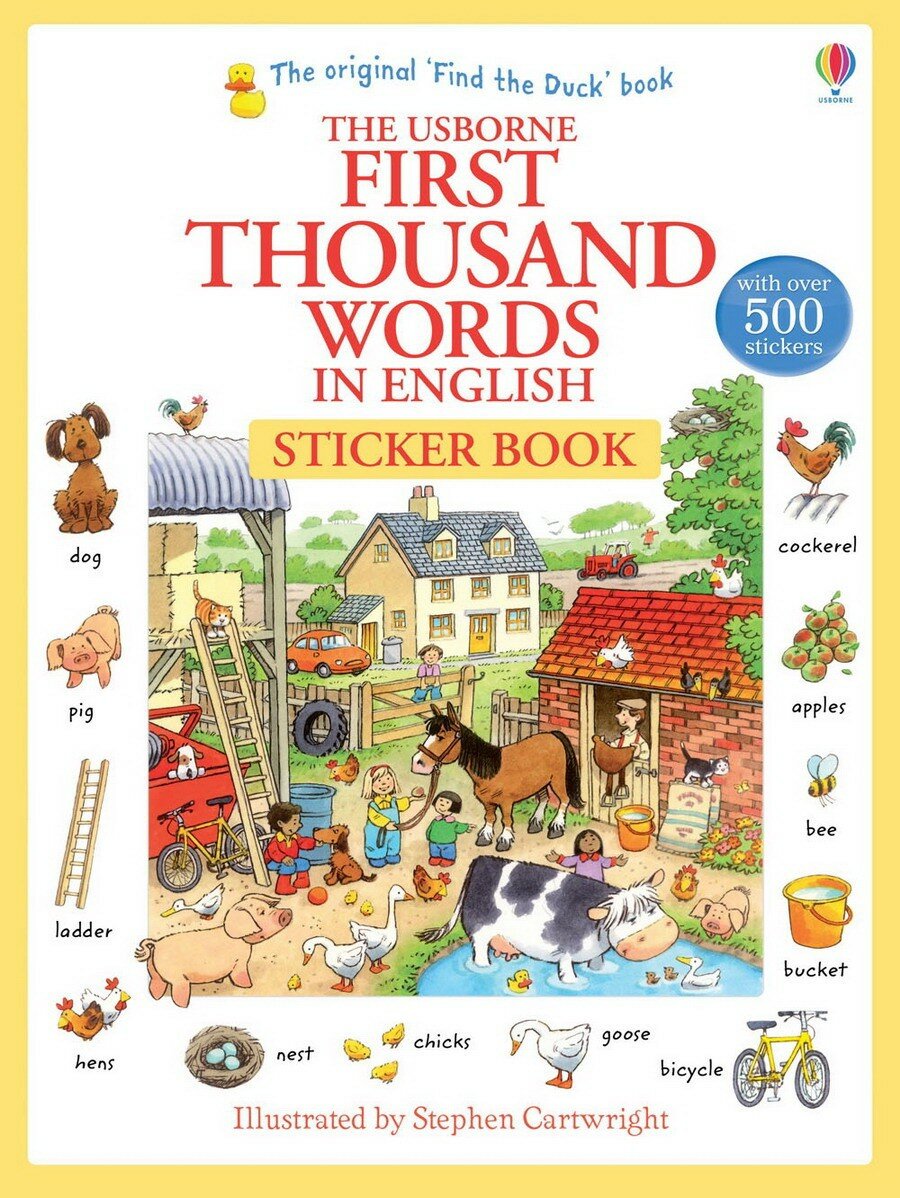 Heather Amery "First 1000 Words in English Sticker Book"
