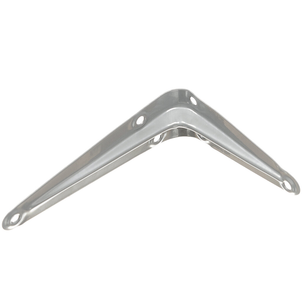 Кронштейн Trodos 309003 металлический, серый, 100х75 мм, для полок, консоль 3x4 мм