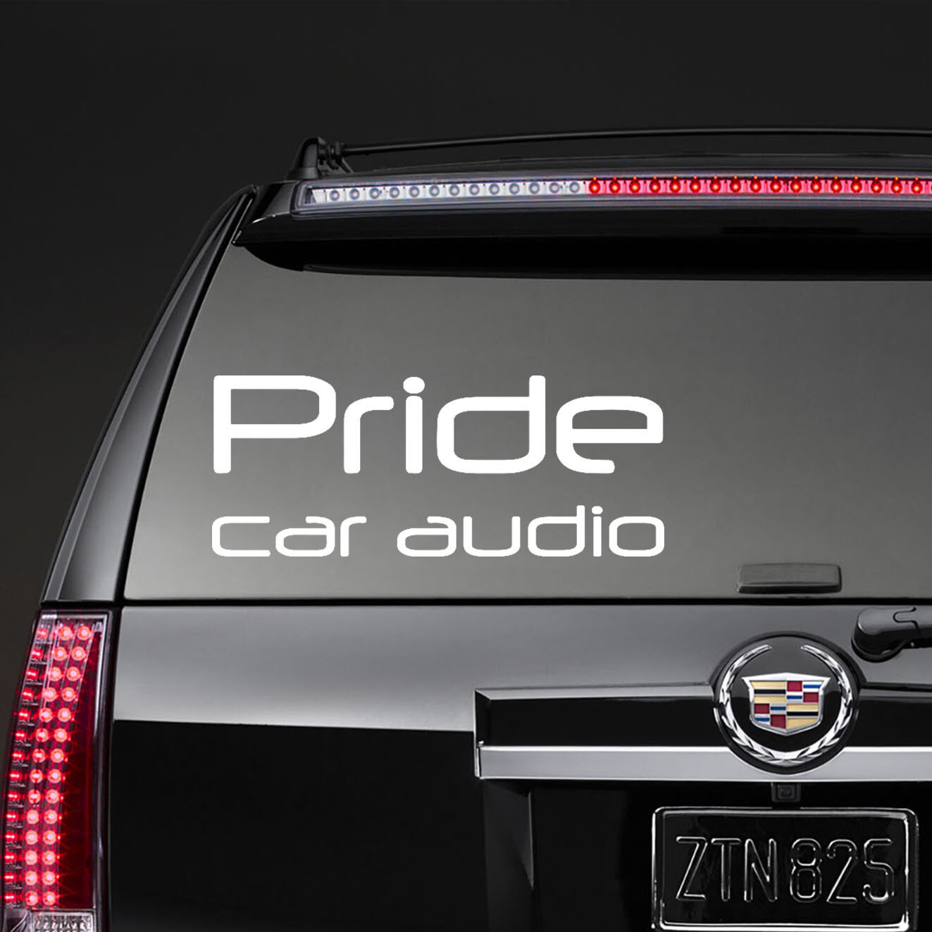 Наклейка Pride Car Audio, Наклейка прайд кар аудио на авто 20*8 см