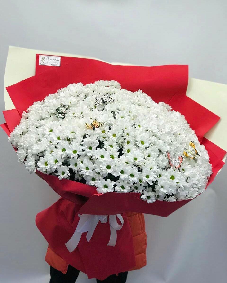 Букет из кустовых хризантем «Брунгильда» - 15 шт