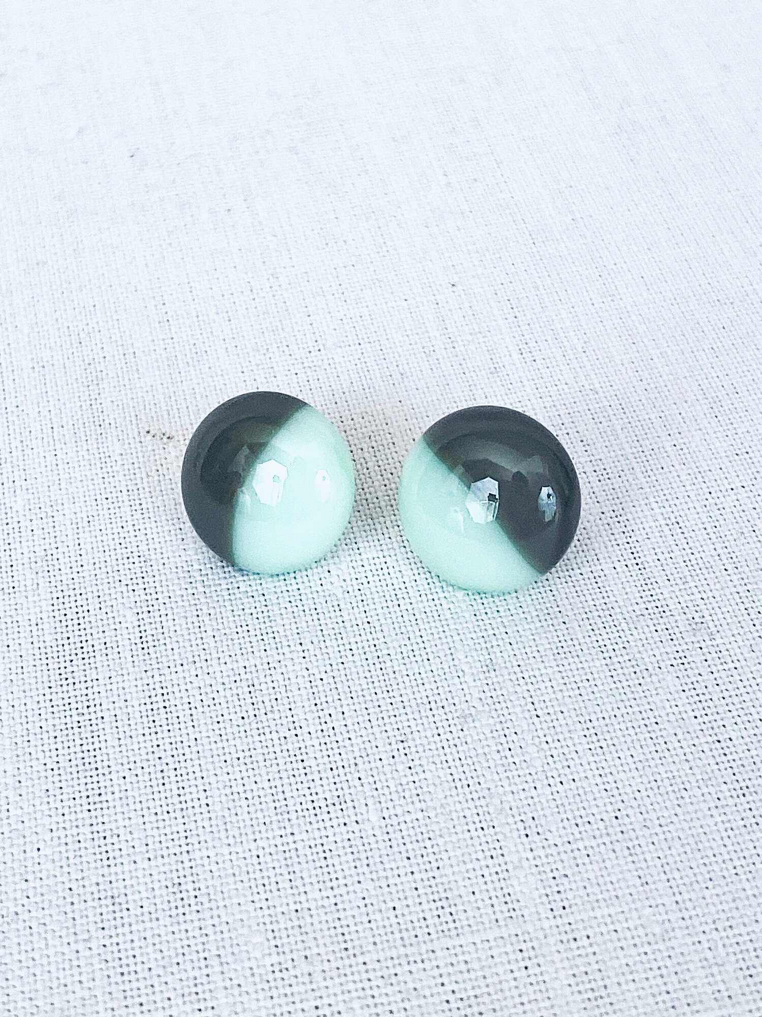 Серьги пусеты, муранское стекло