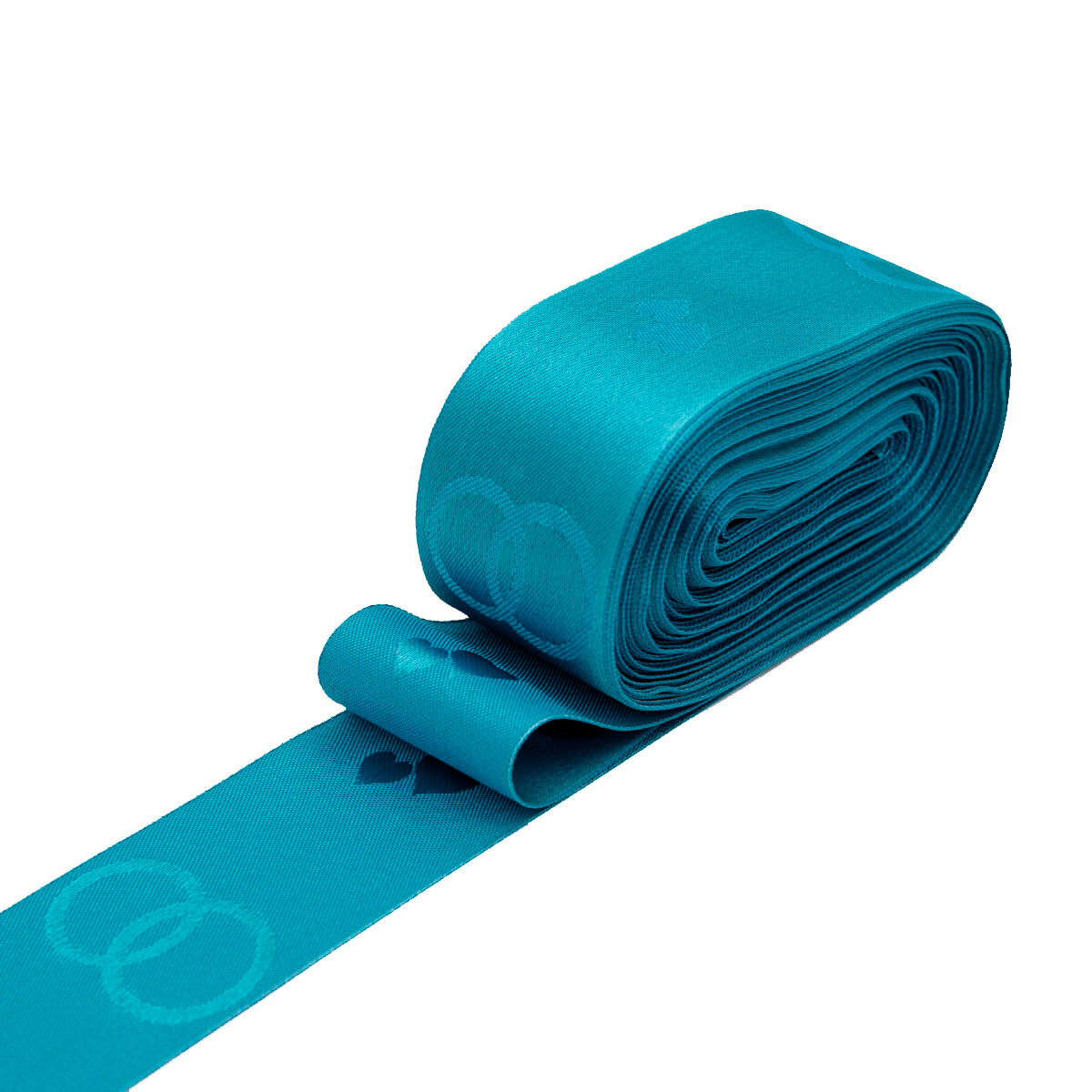 Лента атласная декоративная, Красная лента, С2743, 4,5см*20м (бирюза)