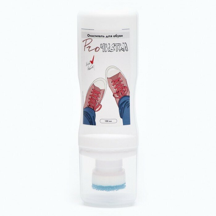 Шампунь для обуви с губкой-аппликатором, 100 мл