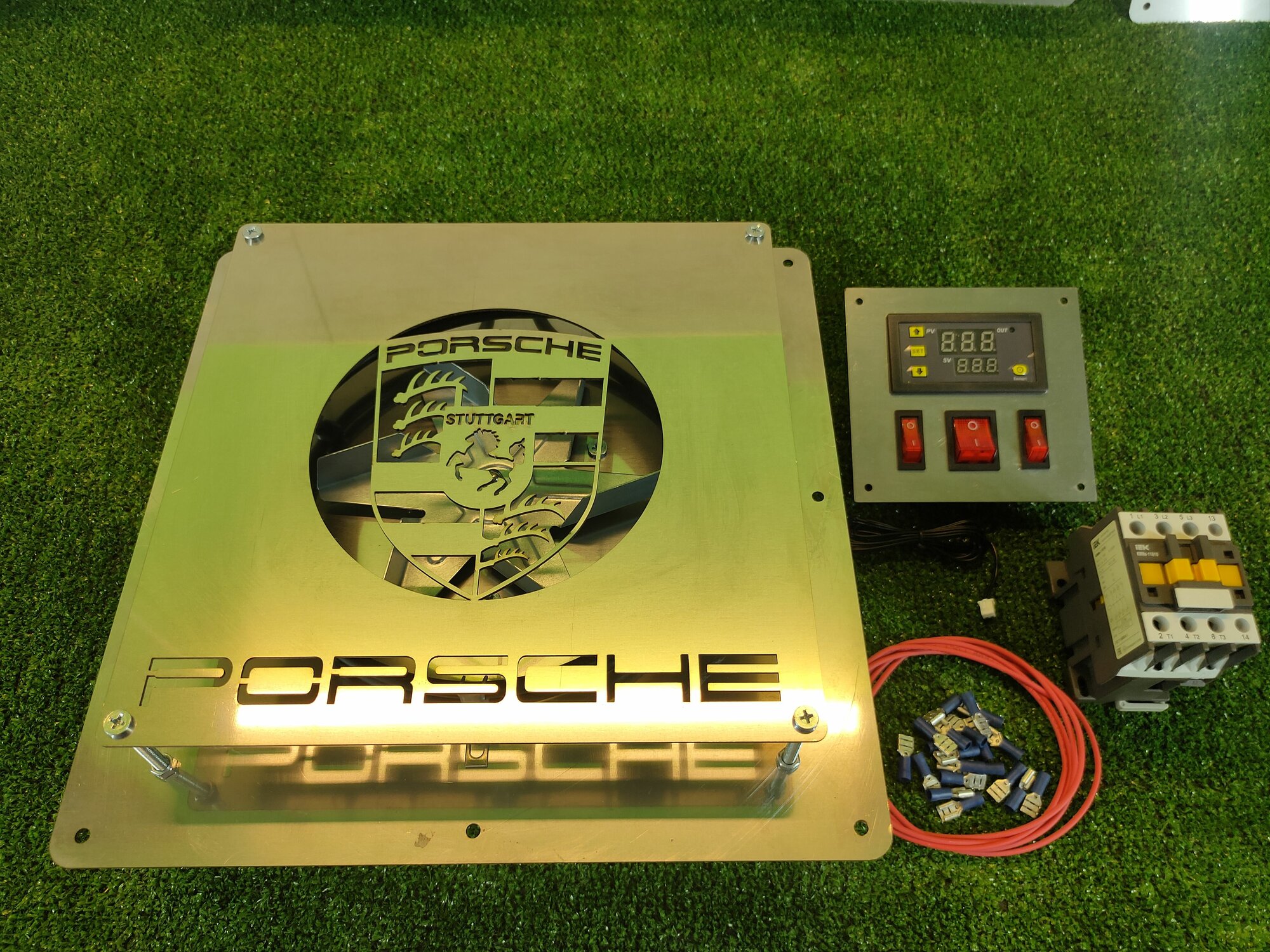 Конвекция для коптильни Porsche ТЭН 2кВт+панель управления+контактор 10кВт