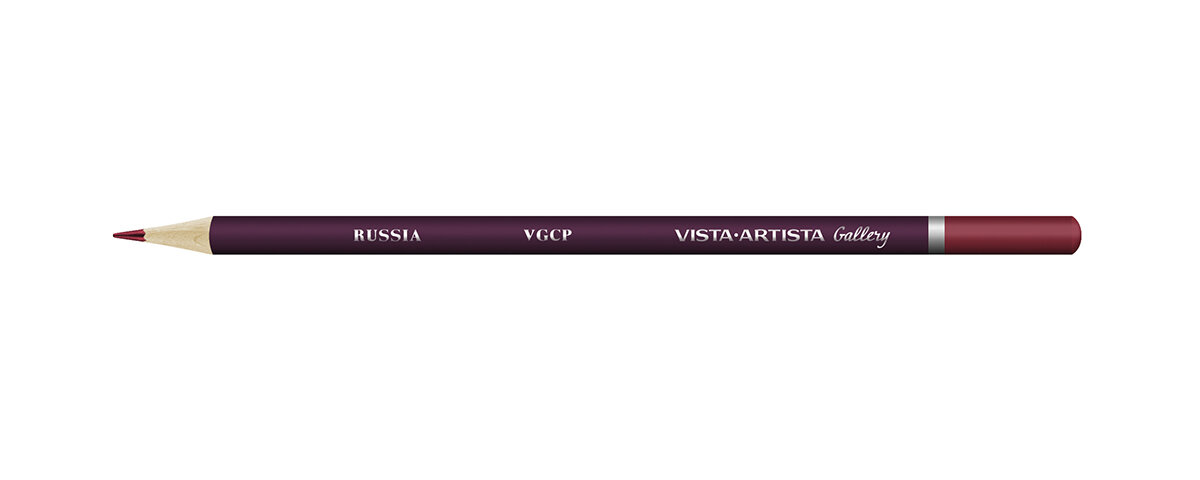 Карандаш цветной "VISTA-ARTISTA" "Gallery" VGCP художественный заточенный 311 Бордо (Claret)