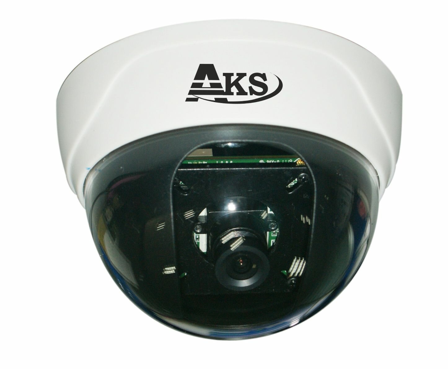 AKS-701(3,6) Купольная видеокамера 700Твл (1/3" PixelPlus Cmos) ИК-НЕТ 0,01Лкс -10.+45С