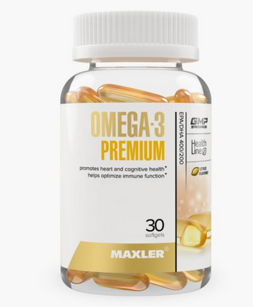 Maxler Omega-3 Premium 30 капсул (Maxler)