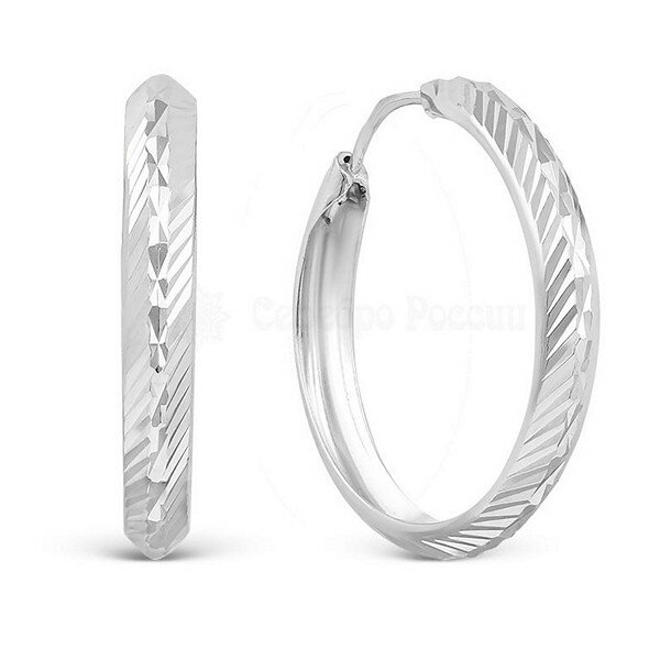 Серьги конго JEWELIN, серебро, 925 проба