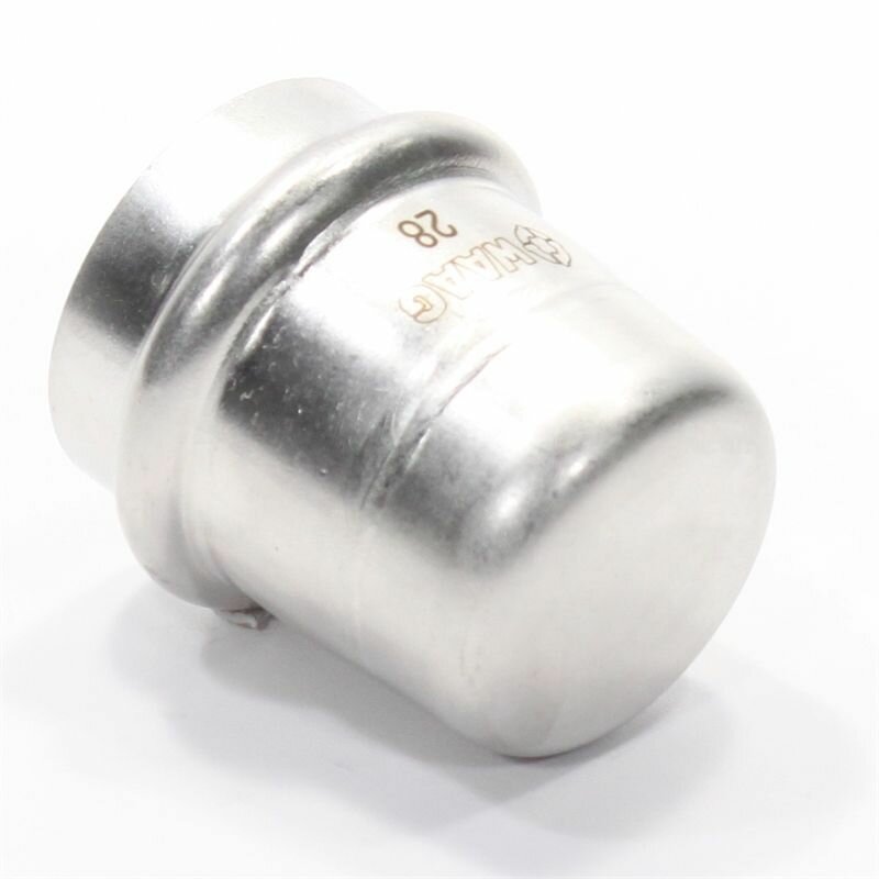 Заглушка пресс 28 мм, сталь нержавеющая, WAAG Heavy Inox