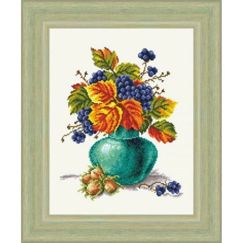 Набор для вышивания Сделано с любовью #Н-011 Лесные дары, Счетный крест, 30 х 40 см