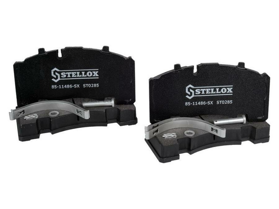 STELLOX 8511486SX колодки дисковые 29308! двойной паз, увел. ресурс, с р/к\ BPW, KNORR SB4309T (SK7)