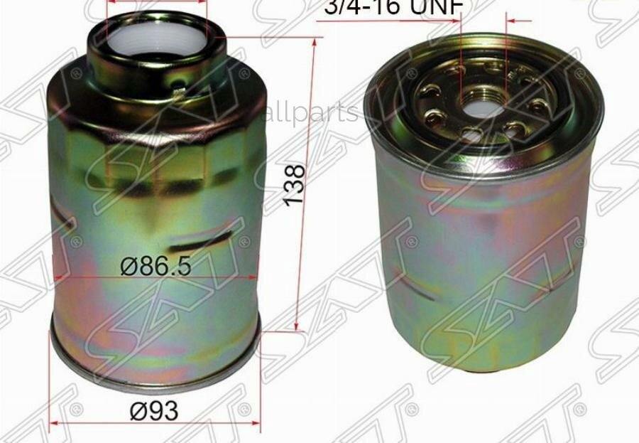 SAT ST-23303-64010 Фильтр топливный Toyota Land Cruiser (J100) 98-05 / Land Cruiser Prado 96-07