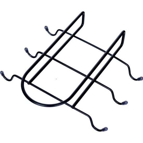 Держатель для чашек навесной Мультидом "Лофт" DA52-164, 19,5х19,5х5,5 см, черный