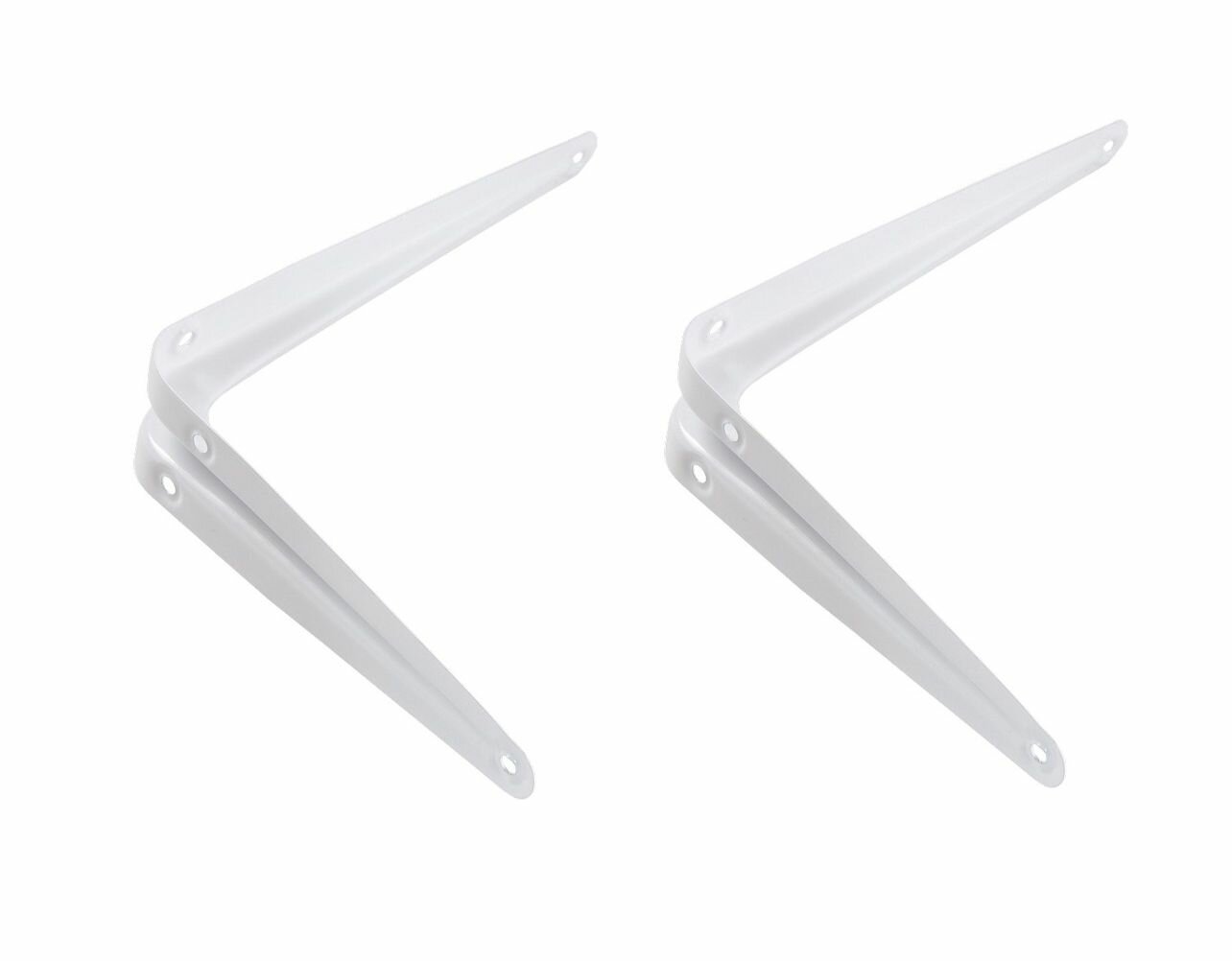 Полкодержатель консоль 250х300, 0,9 мм, белый (комплект 2 штуки)