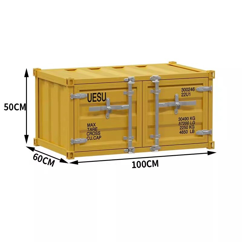 Журнальный стол серии Industrial Furniture (100 см желтый цвет)