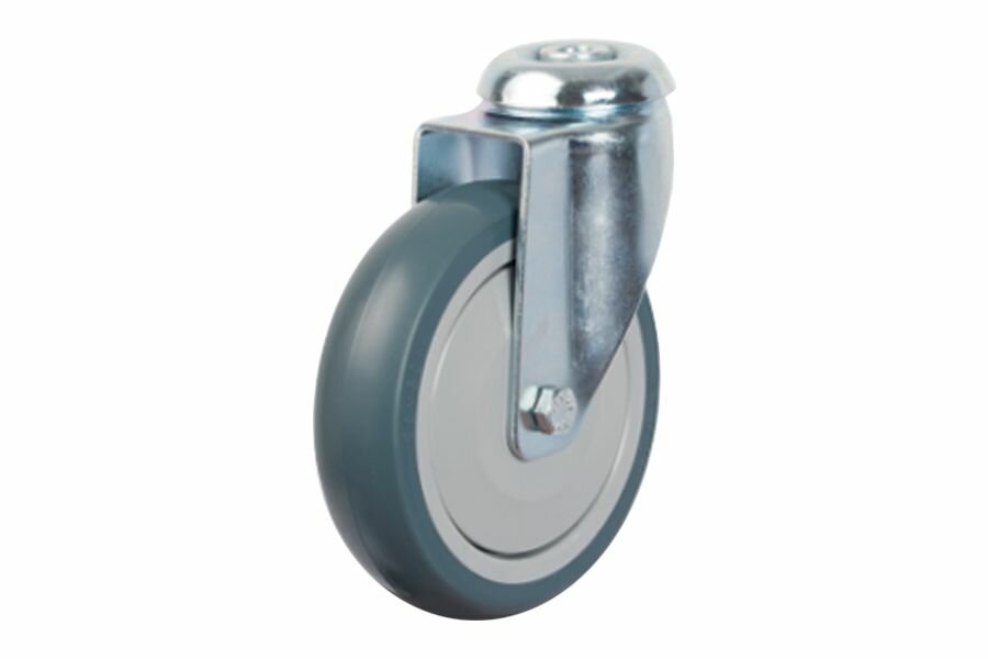 Колесо с кронштейном и креплением под болт D 150 мм до 110 кг EMES ER04MBT150X32