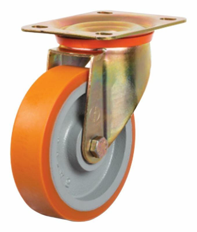 Колесо с поворотной платформой D 125 мм до 300 кг EMES EZ01VKP125X40