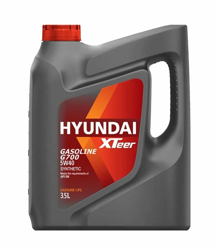 Моторное масло Hyundai Xteer Gasoline G700 API SN 5W40 3.5л. (1071136)