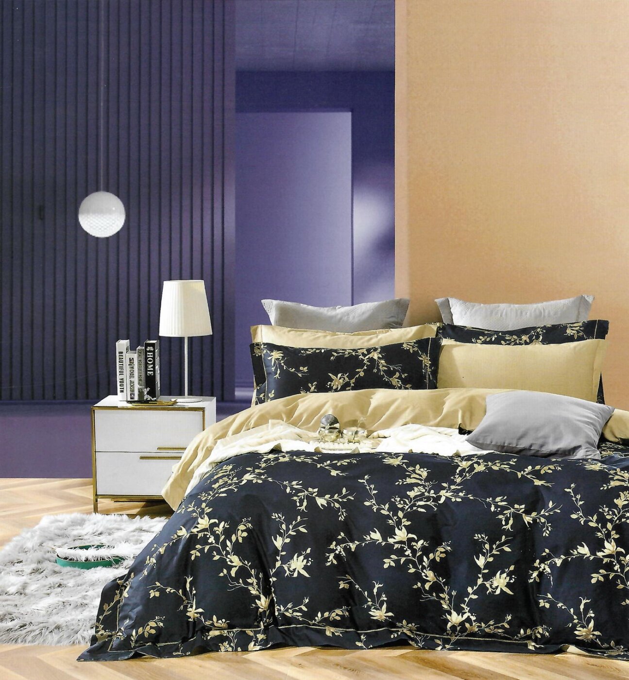 Комплект постельного белья Sofi de Marko Белла (синяя) Сатин Полутороспальный