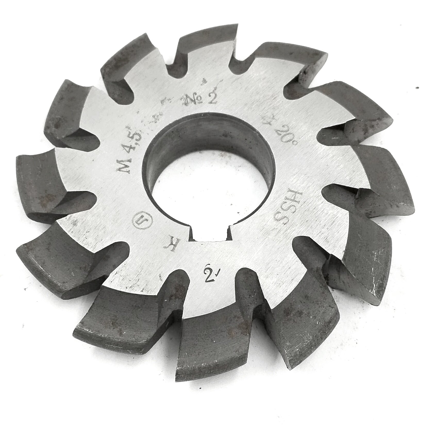 Фреза дисковая зуборезная модульная м4,5 №2 20° HSS