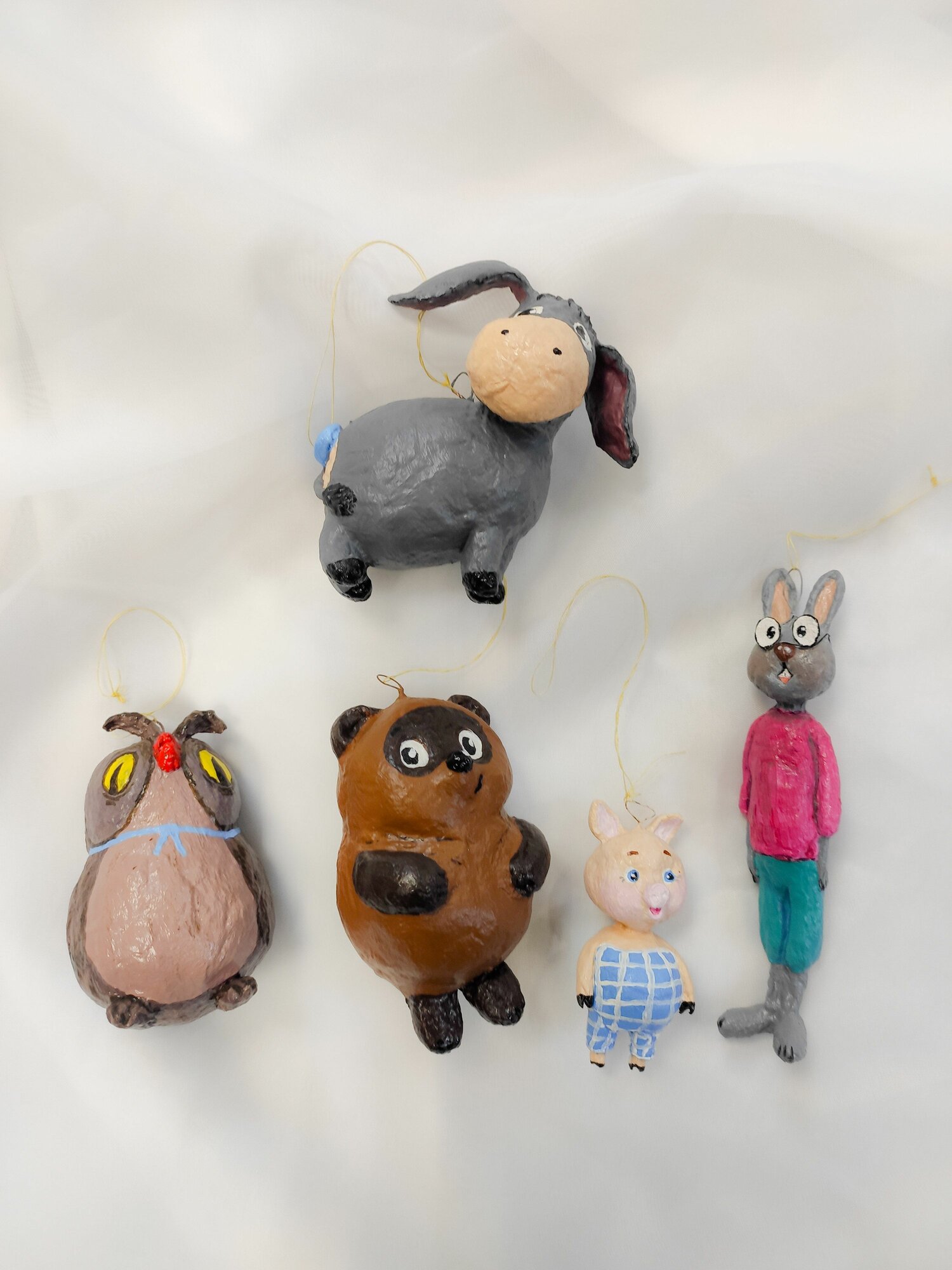 Елочная ватная игрушка *Винни-Пух*