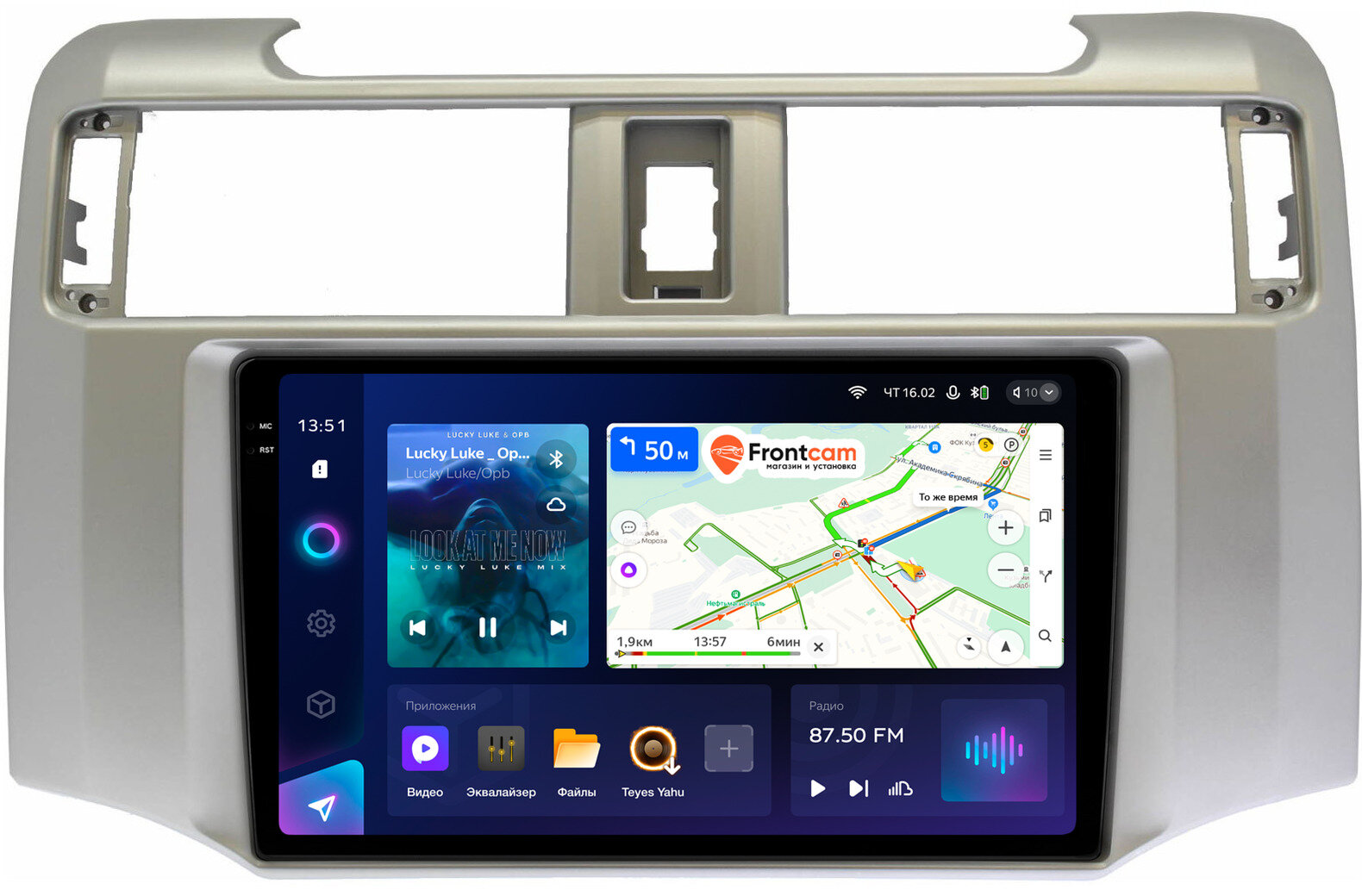 Штатная магнитола Teyes CC3 2K 4/32 9.5" RM-9380 Toyota 4Runner 5 2009-2024 Android 10 (4G-SIM, DSP, QLed)