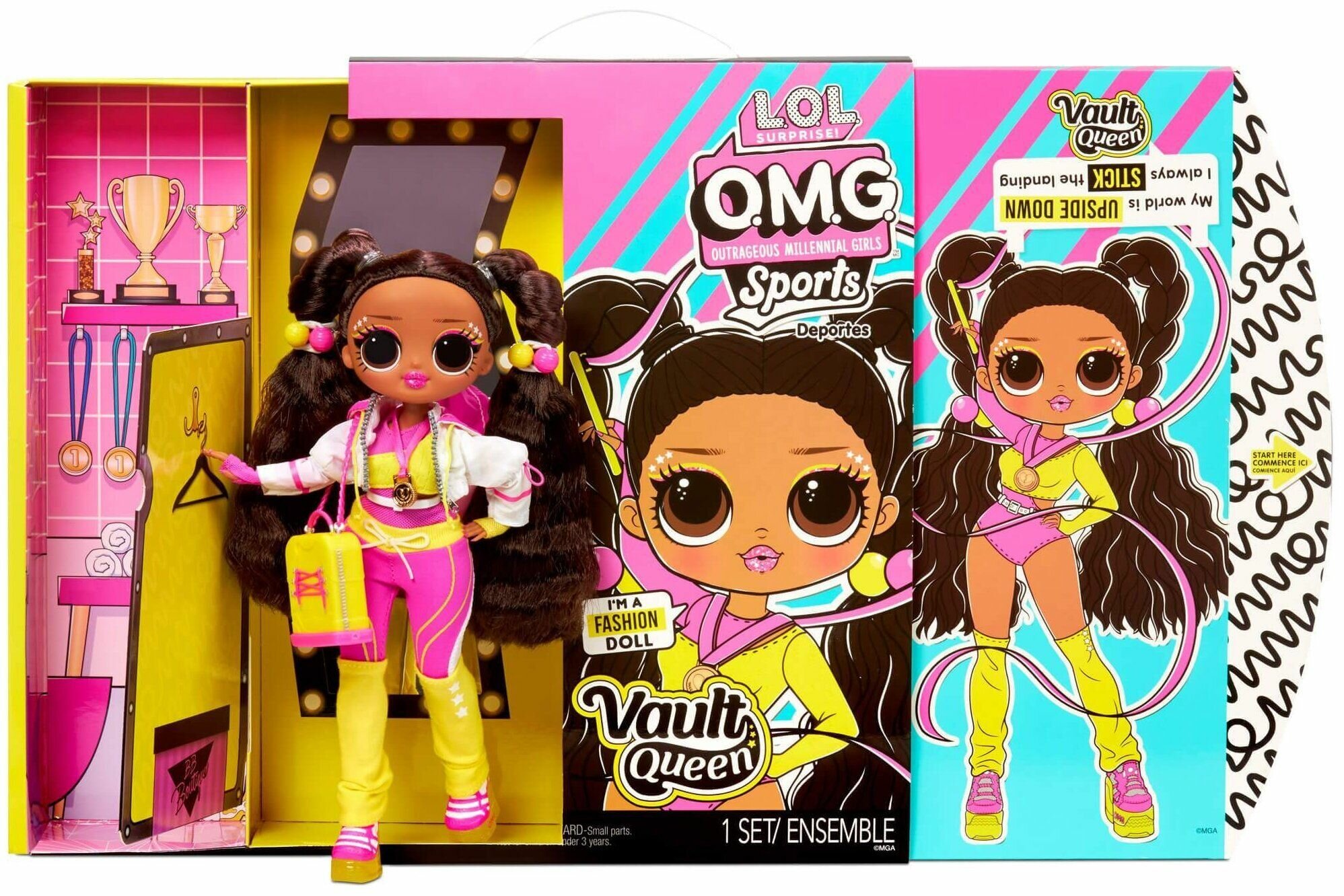 Кукла LOL Surprise OMG Sports Гимнастка Vault Queen 577515