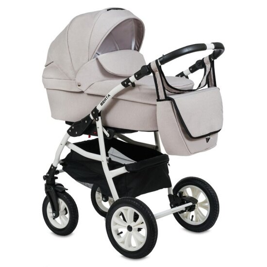 Универсальная коляска Alis BERTA + F 3 в 1 Be 10, светло-бежевый
