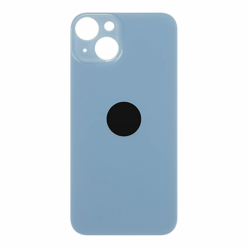 Задняя крышка для iPhone 14 с логотипом (синий)