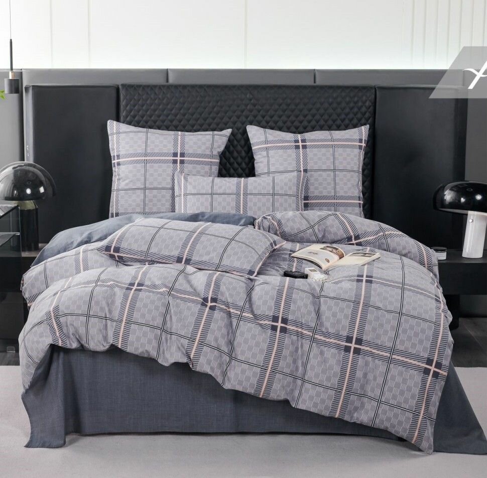 Комплект постельного белья LUXURY, Ранфорс- 100% хлопок, Евро размер